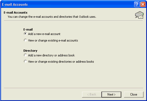 Configurando o Microsoft Outlook 2002/XP Inglês